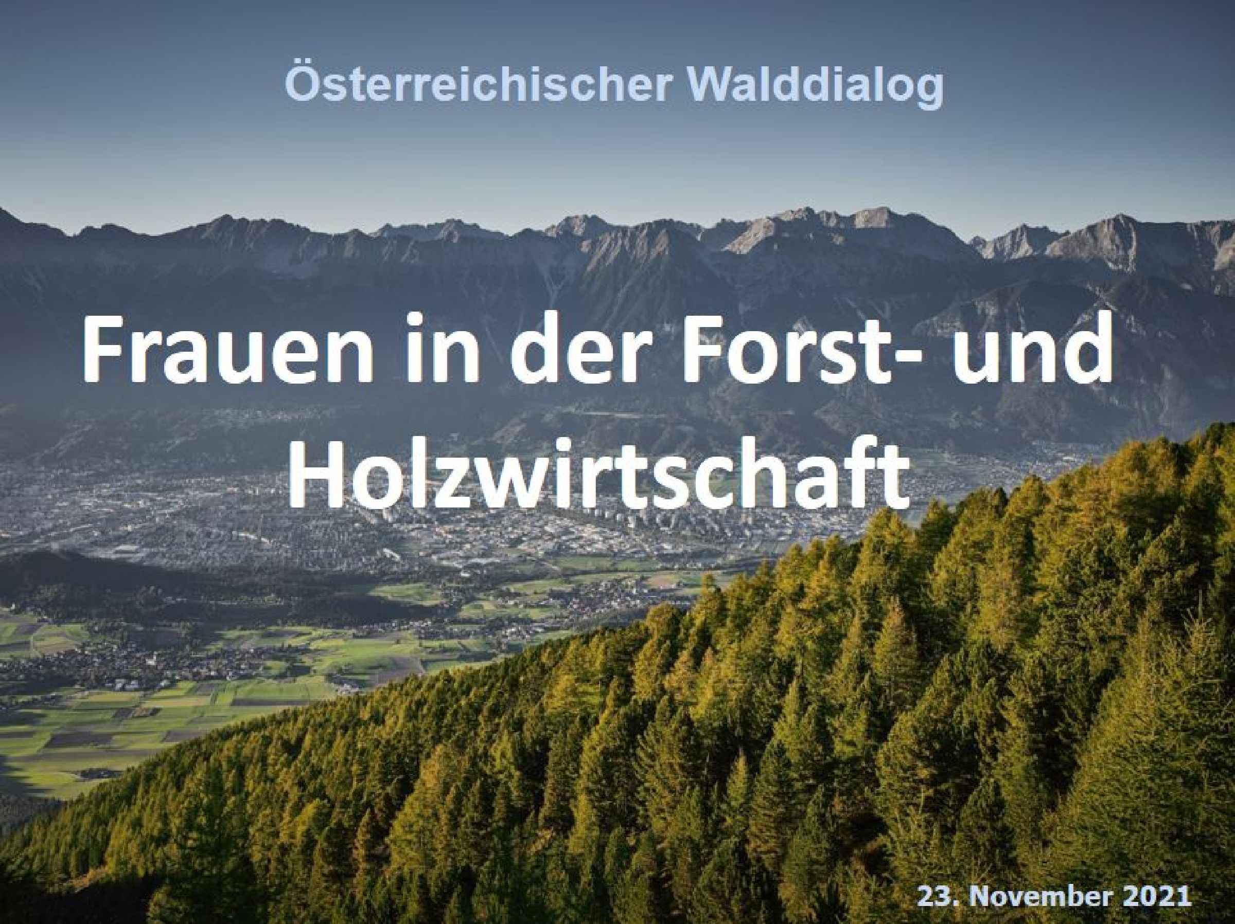 Webinar "Frauen in der Forst- und Holzwirtschaft"